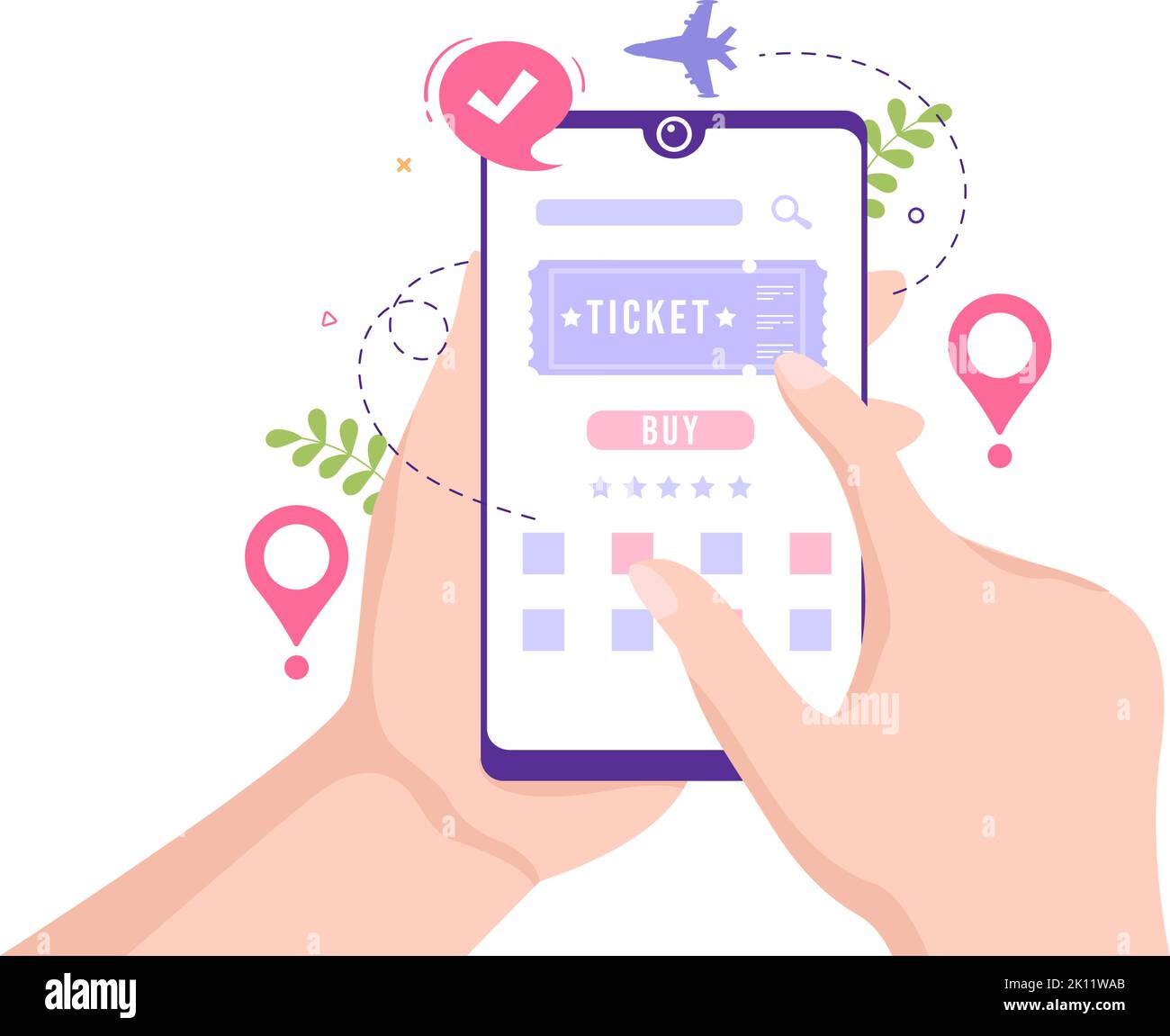 Business trip hand Stock Vector Images - Alamy