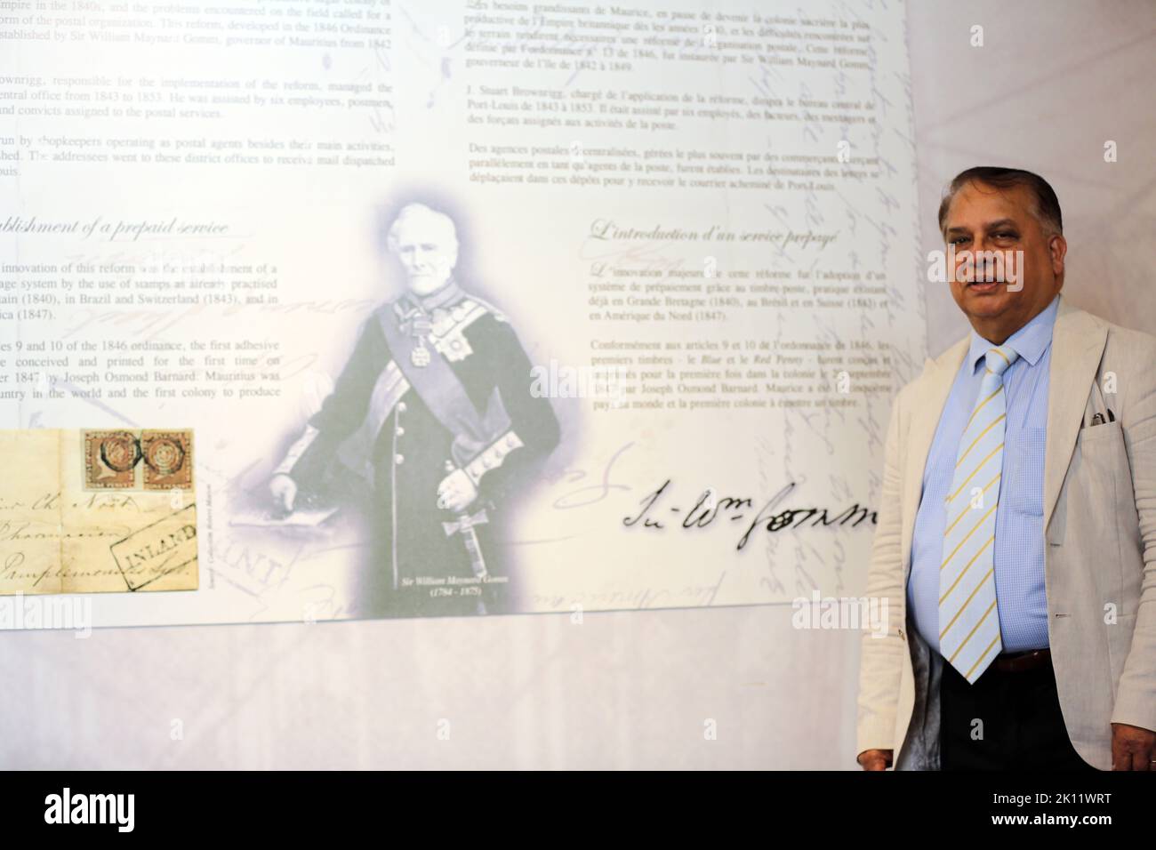 Port Louis, Mauritius. 09th Sep, 2022. Giandev Moteea, director of the ...