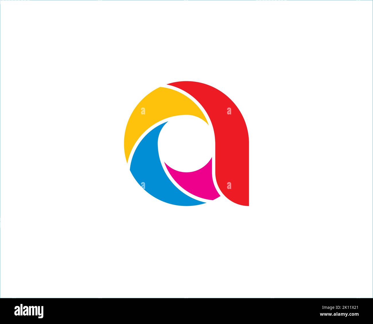 colorful ribbon as letter a small caps Stock Vector Image & Art - Alamy