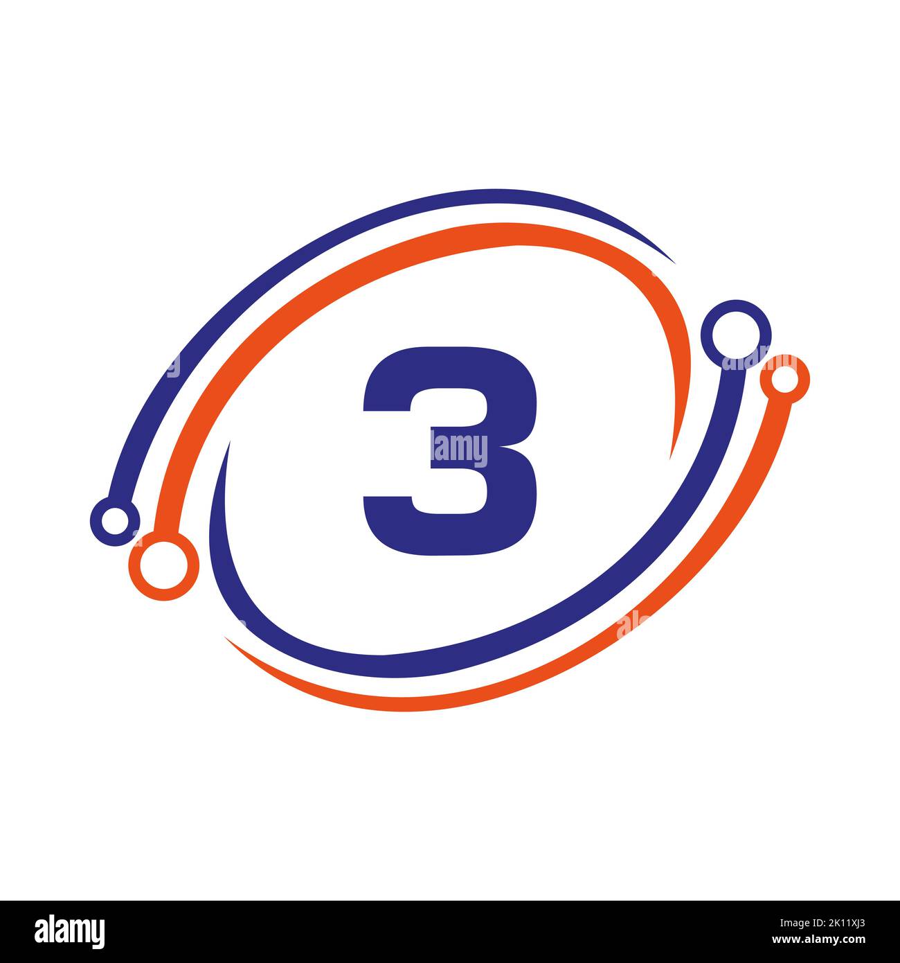Technology Logo Design On 3 Letter Concept Technology Network Logo Template Stock Vector Image