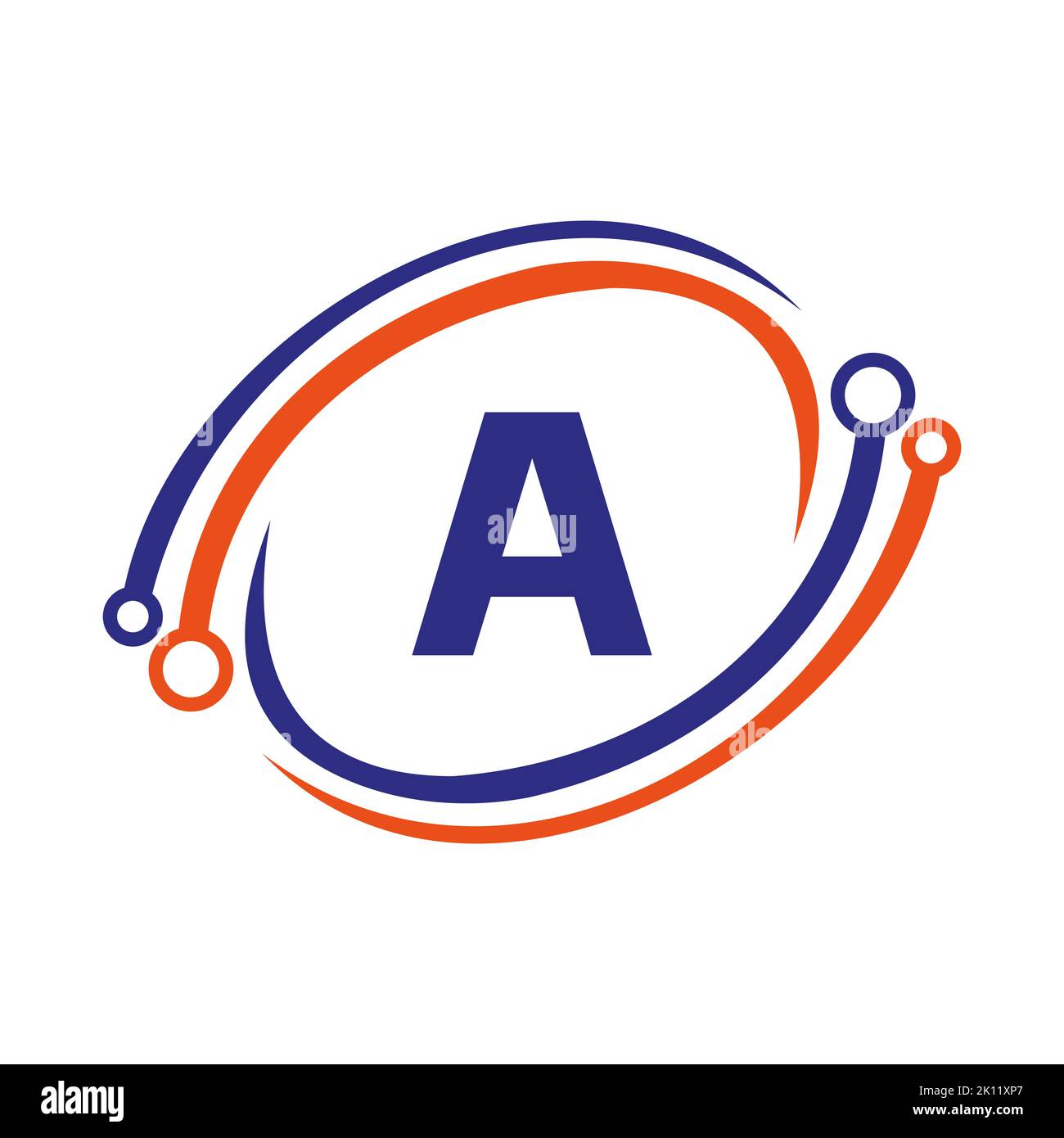 Technology Logo Design On A Letter Concept. Technology Network Logo ...