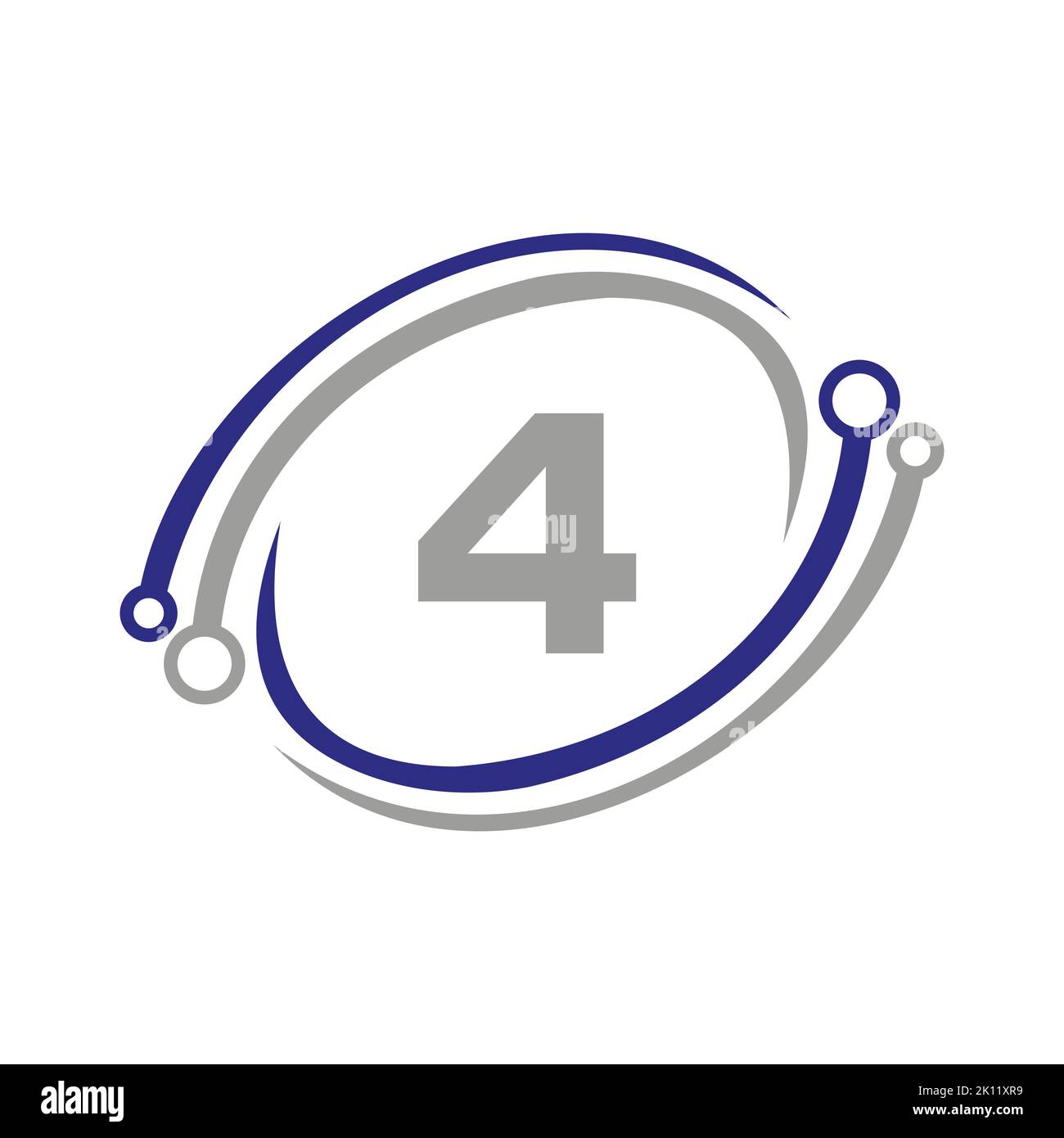 Technology Logo Design On 4 Letter Concept. Technology Network Logo ...