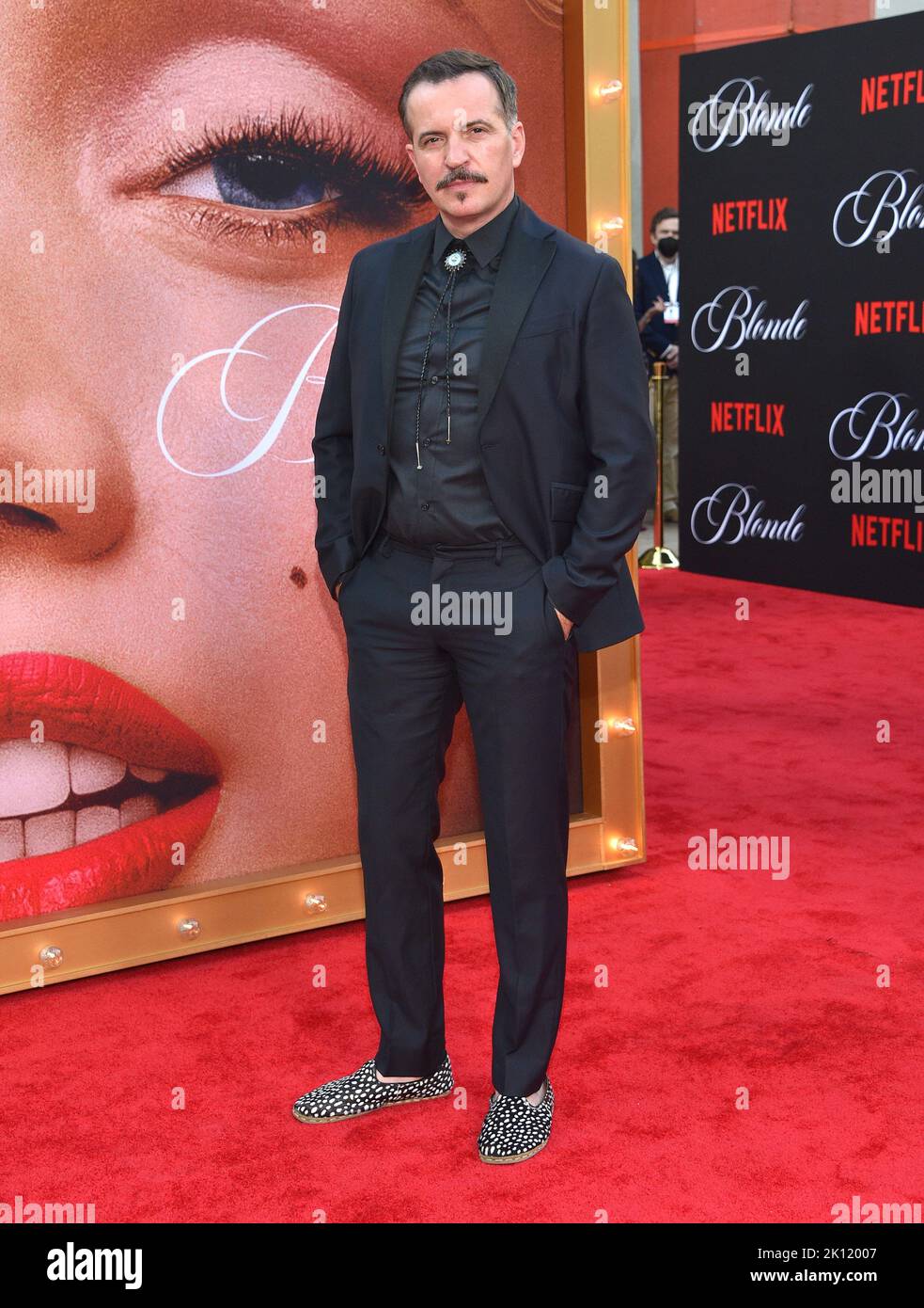 Tygh Runyan arriving to the U.S. premiere of "Blonde" at the TCL ...