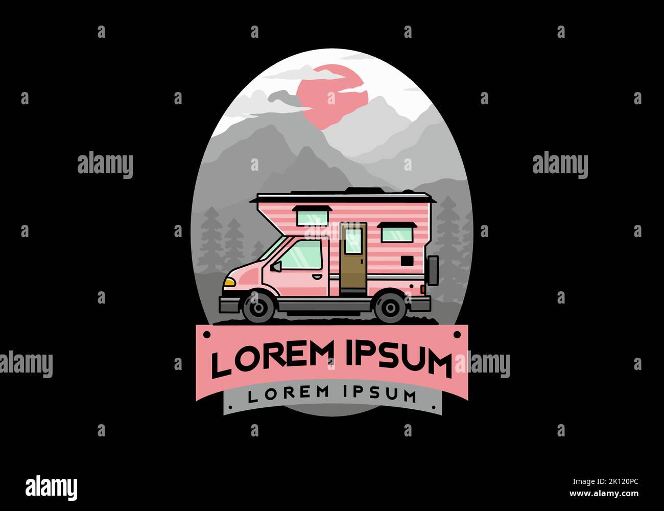 Camper box Stock Vector Images - Alamy