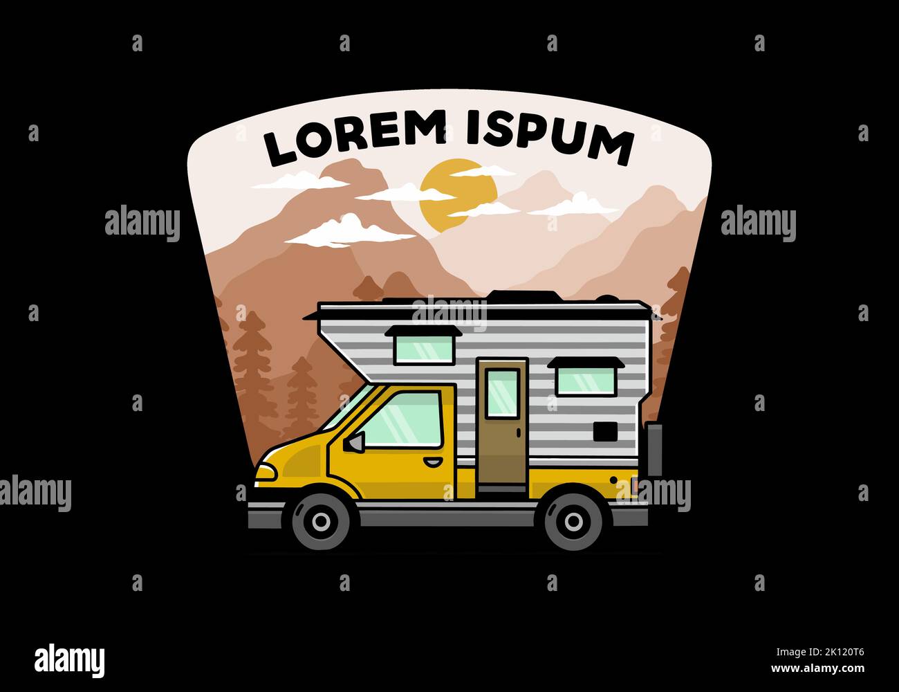 Camper box Stock Vector Images - Alamy