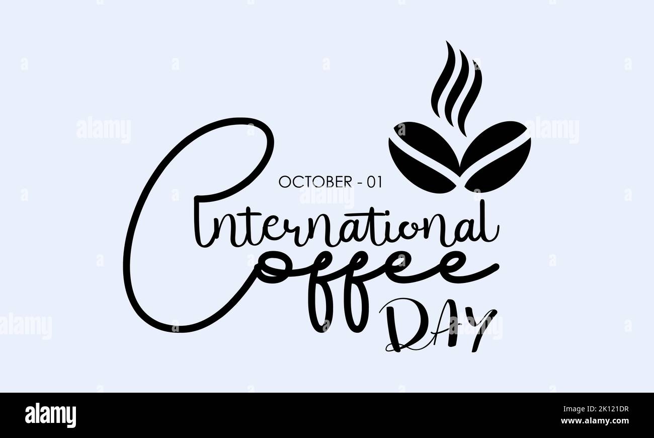 Vector illustration design concept of international coffee day observed ...