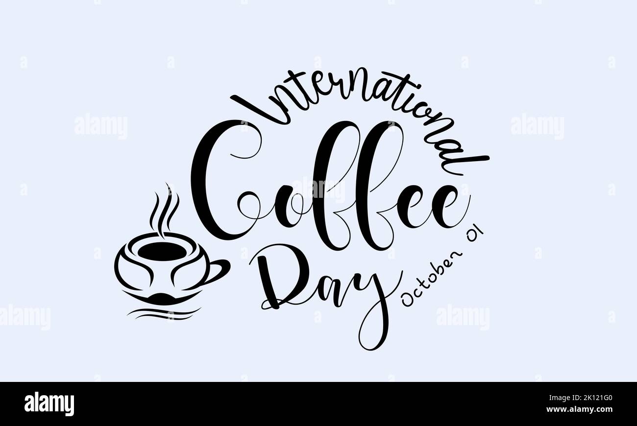 Vector illustration design concept of international coffee day observed ...
