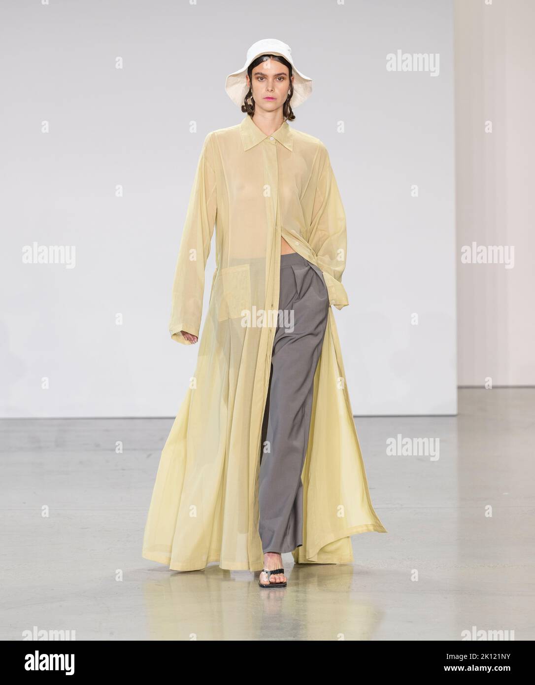 New York, NY - September 14, 2022: Model walks runway for DEVEAUX ...