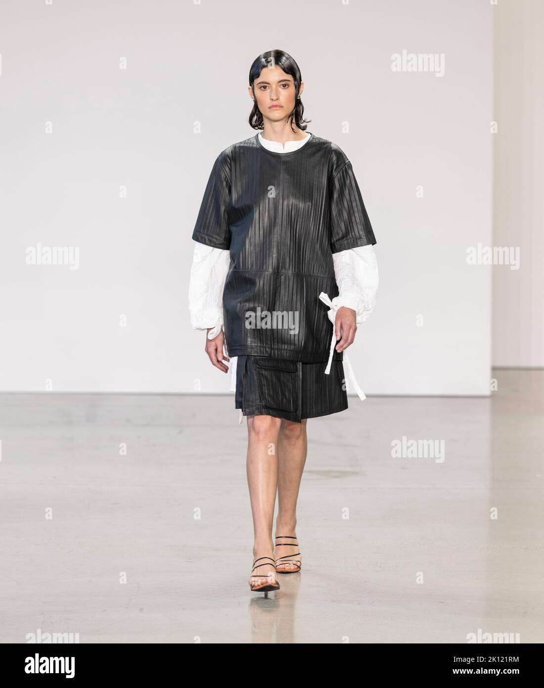 New York, NY - September 14, 2022: Model walks runway for DEVEAUX ...