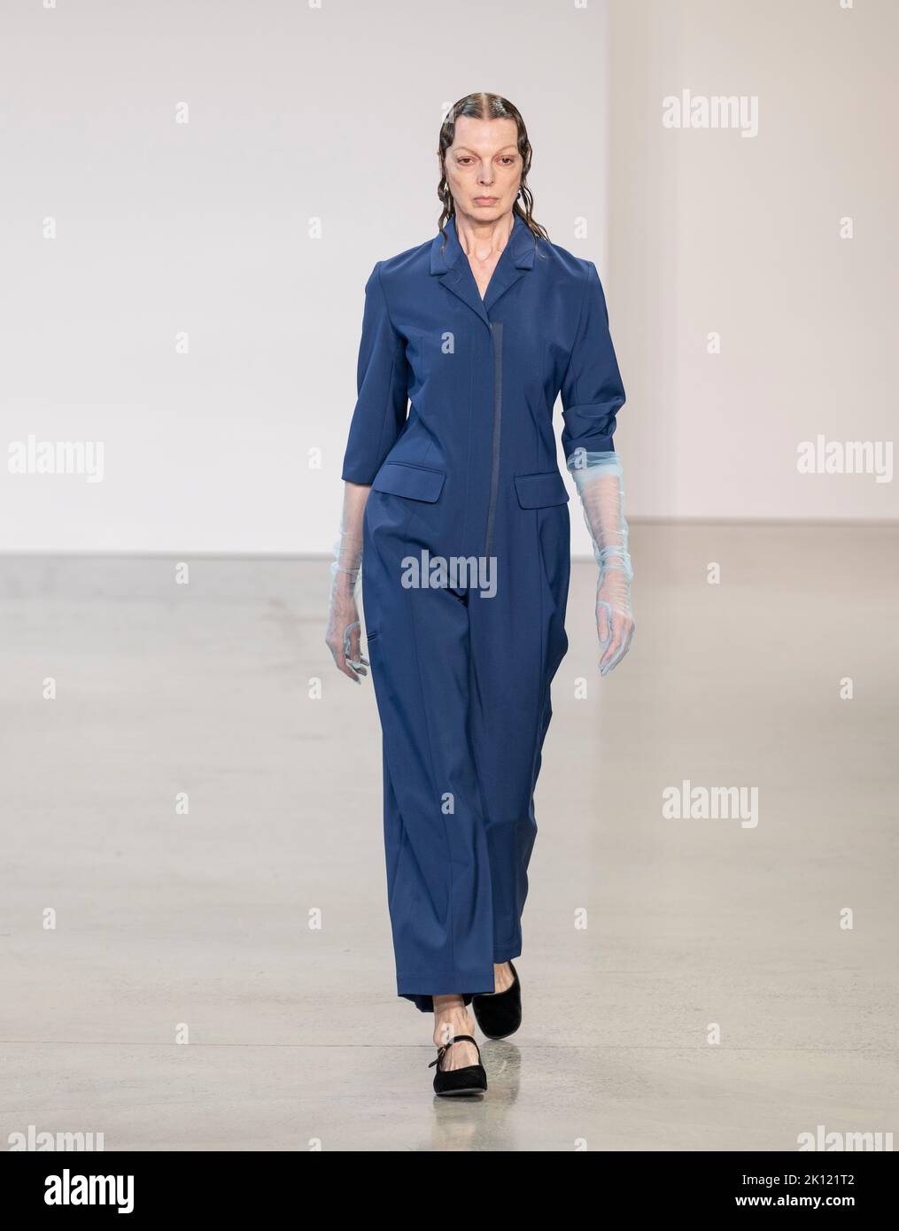 New York, NY - September 14, 2022: Model walks runway for DEVEAUX ...