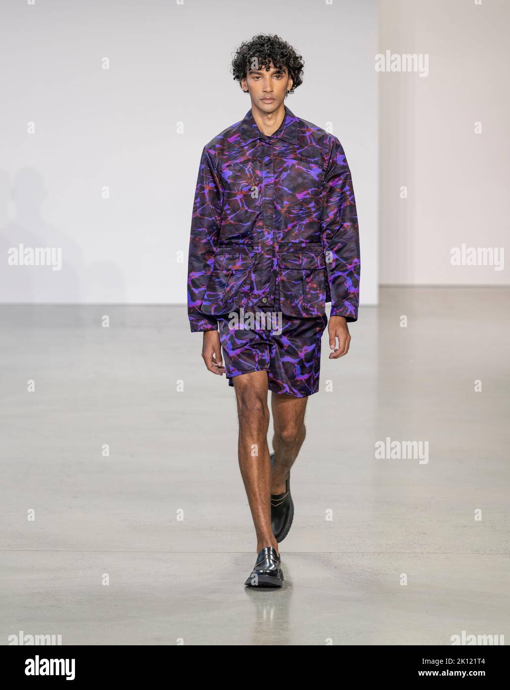 New York, NY - September 14, 2022: Model walks runway for DEVEAUX ...