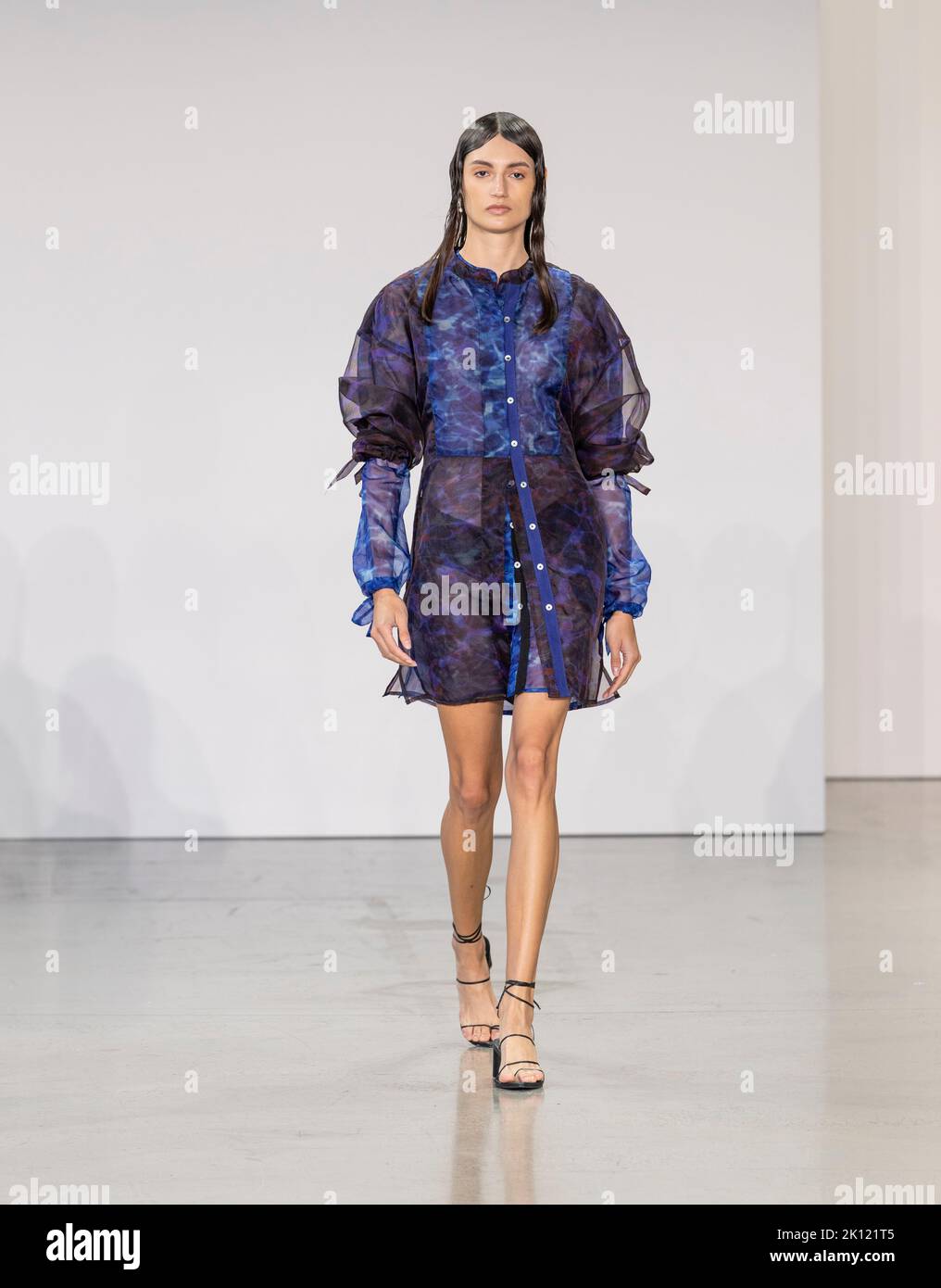 New York, NY - September 14, 2022: Model walks runway for DEVEAUX ...