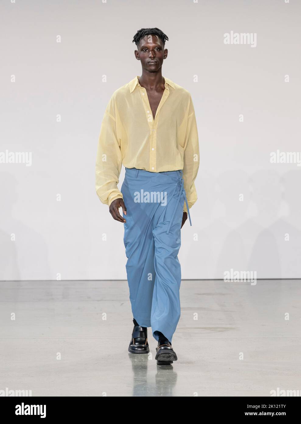 New York, NY - September 14, 2022: Model walks runway for DEVEAUX ...