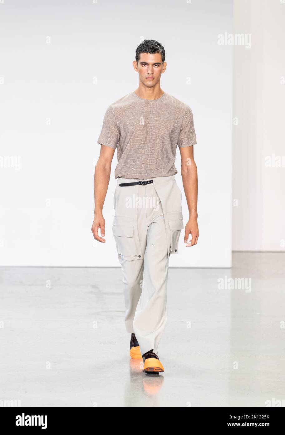 New York, NY - September 14, 2022: Model walks runway for DEVEAUX ...