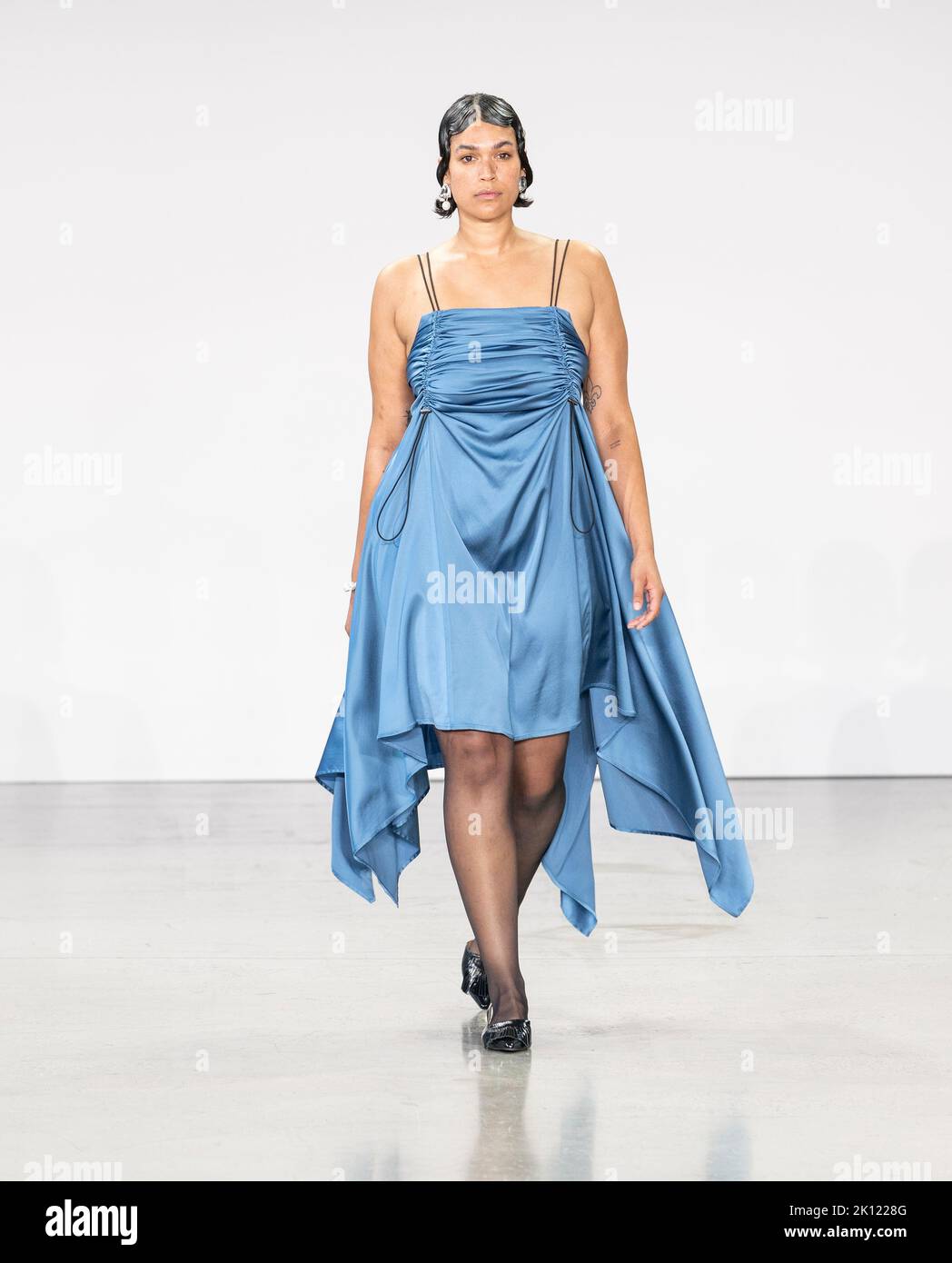 Model walks runway for DEVEAUX Spring/Summer 2022 fashion week show at ...