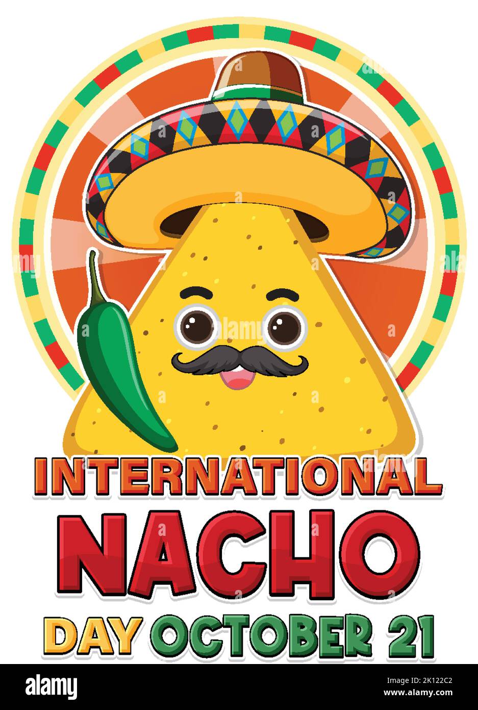 International Nacho Day Banner Design illustration Stock Vector Image ...