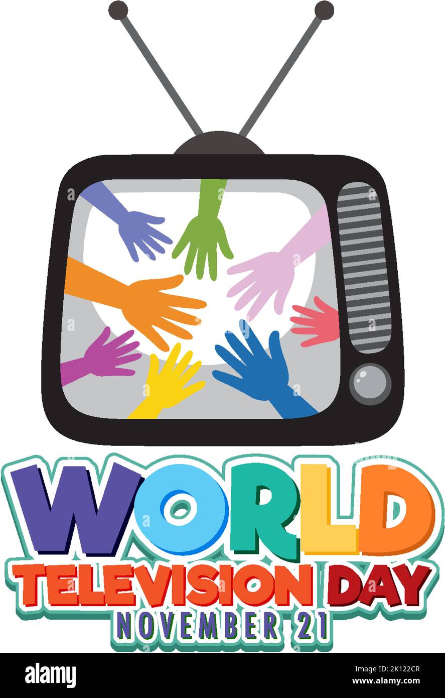World television day background Cut Out Stock Images & Pictures - Alamy