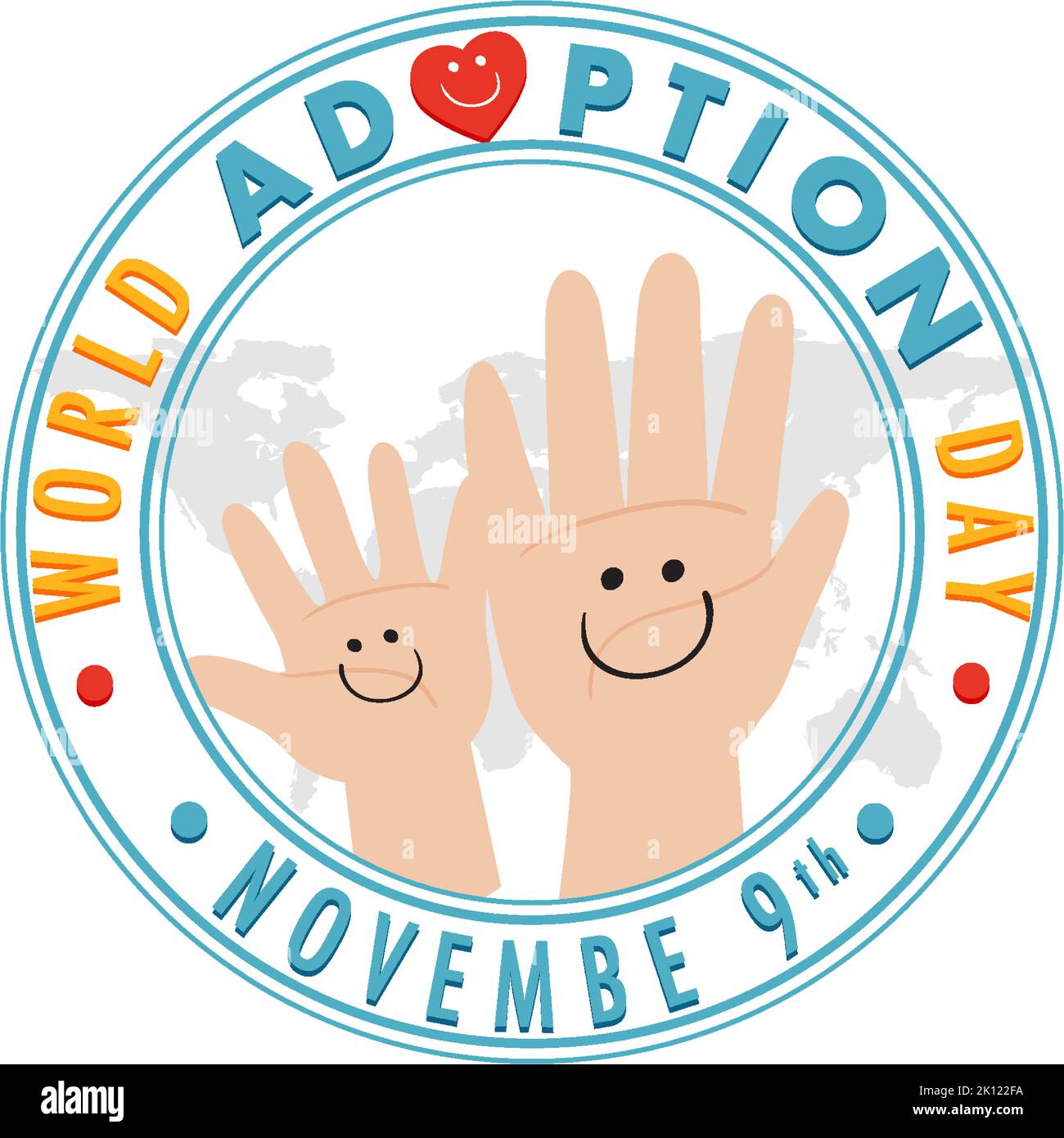 World Adoption Day Logo Design illustration Stock Vector Image & Art ...
