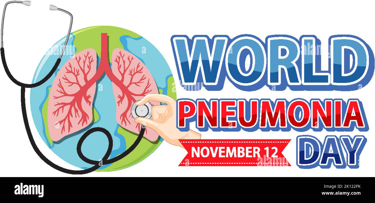 World Pneumonia Day Logo Design illustration Stock Vector Image & Art ...
