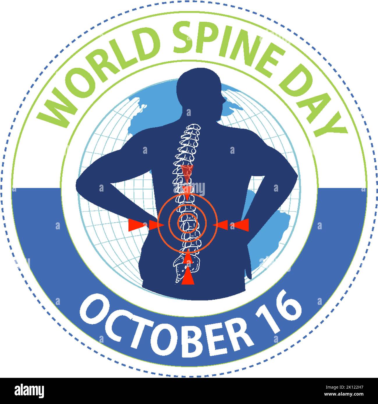 World Spine Day Banner Design illustration Stock Vector Image & Art - Alamy