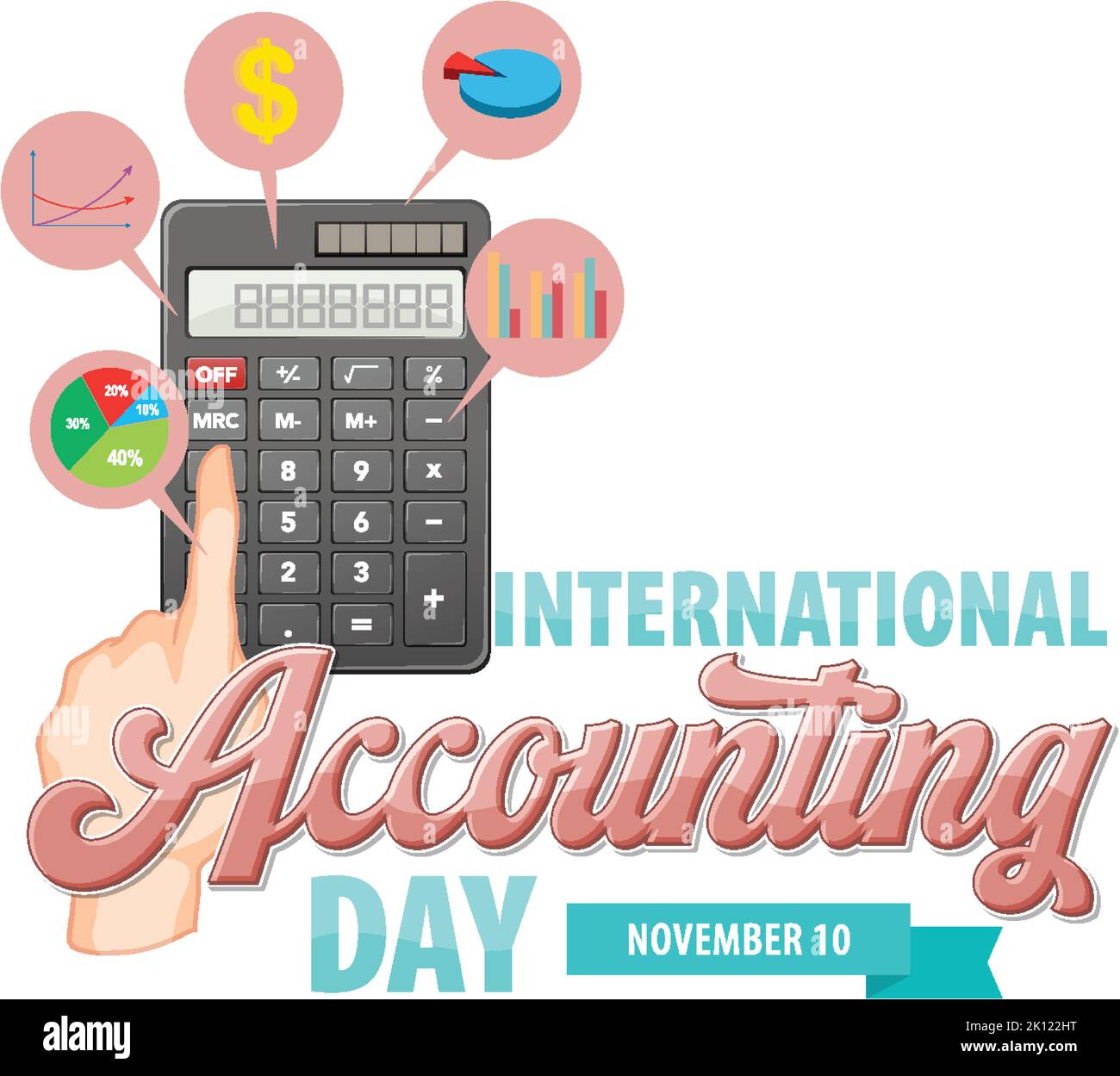 International Accounting Day Logo Design illustration Stock Vector ...