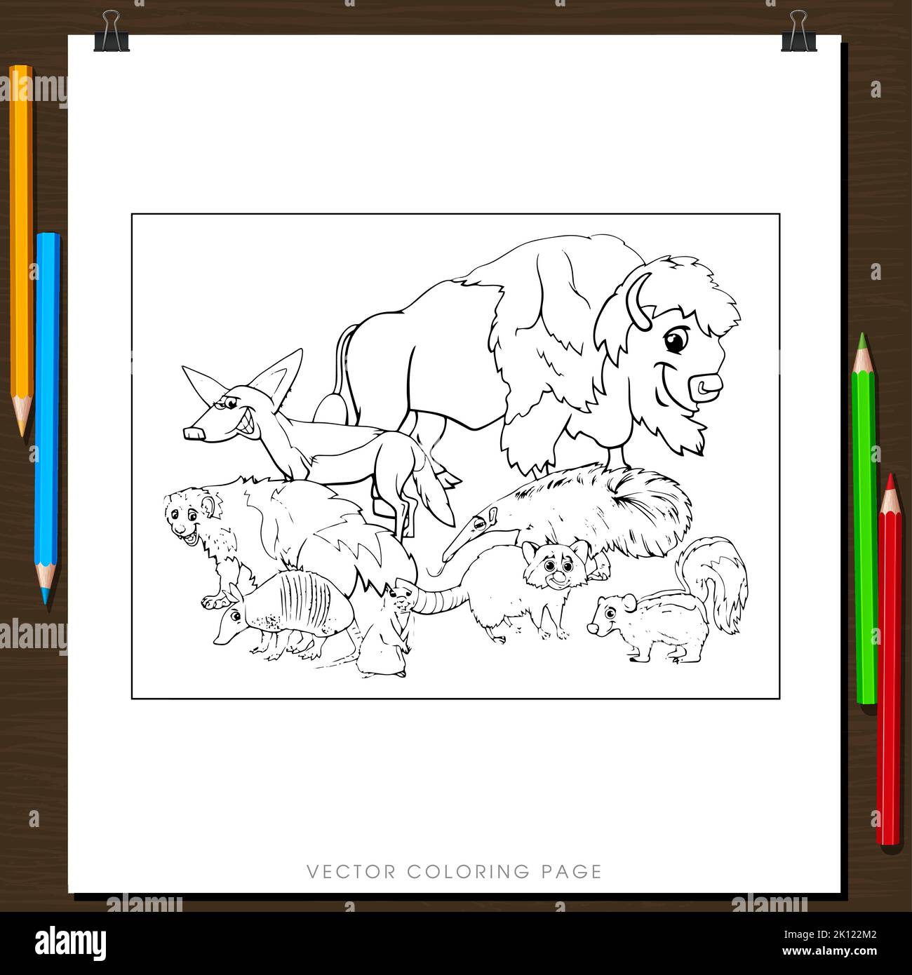 Draw bison hi-res stock photography and images - Alamy