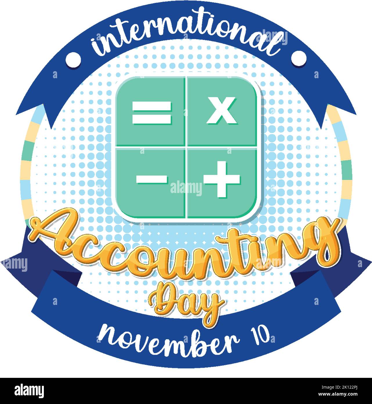 International Accounting Day Logo Design illustration Stock Vector ...