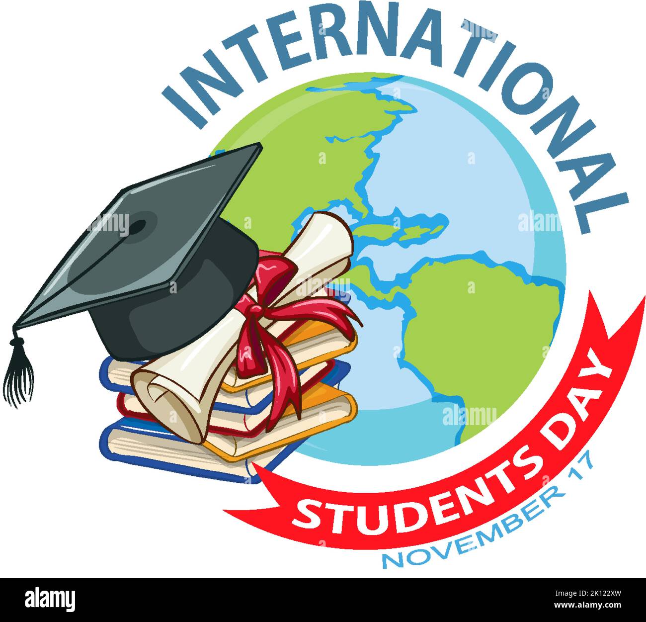 International Students Day Banner Design illustration Stock Vector ...