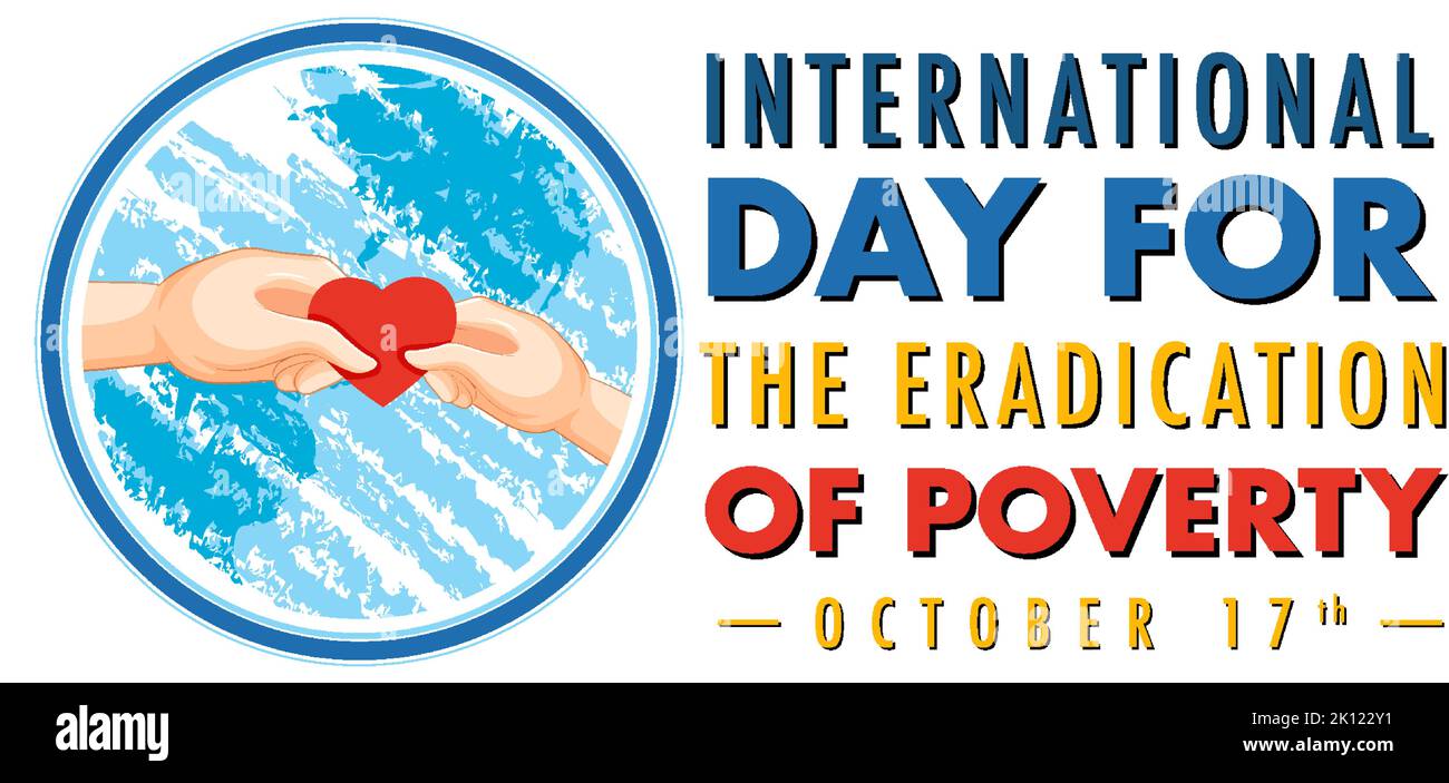 International Day For The Eradication Of Poverty Illustration Stock