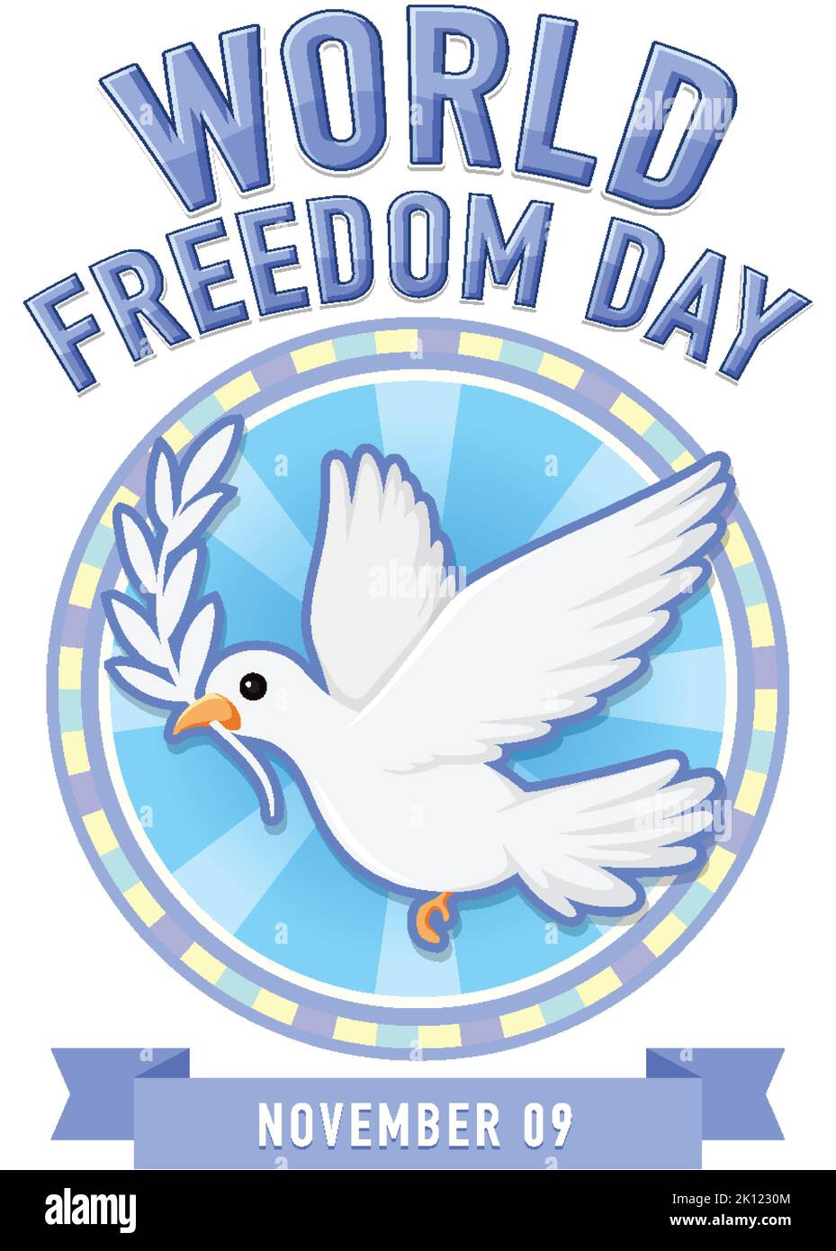 World Freedom Day Logo Design illustration Stock Vector Image & Art - Alamy