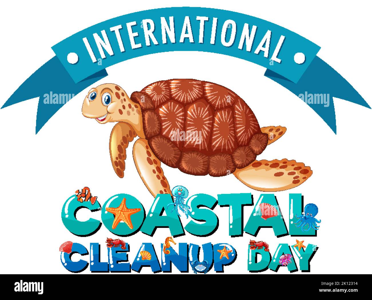 International Coastal Cleanup Day Banner illustration Stock Vector ...