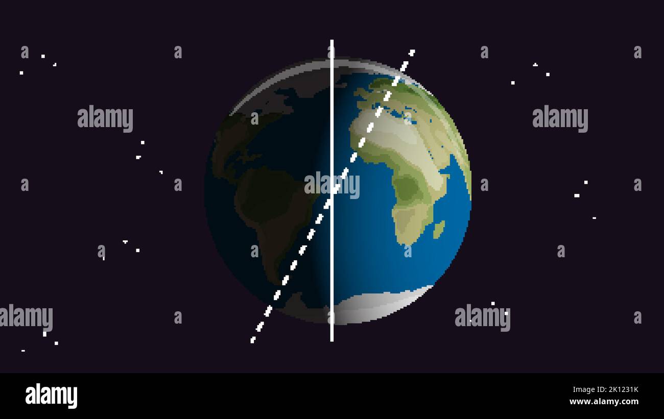 Thumbnail design with earth in galaxy illustration Stock Vector Image ...