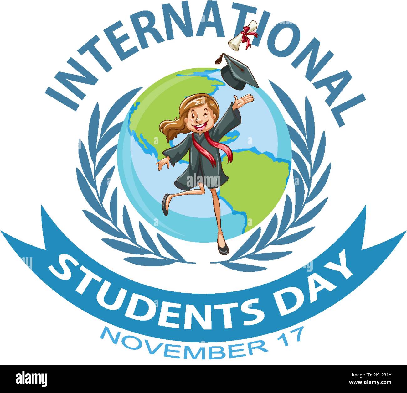 International Students Day Banner Design illustration Stock Vector ...