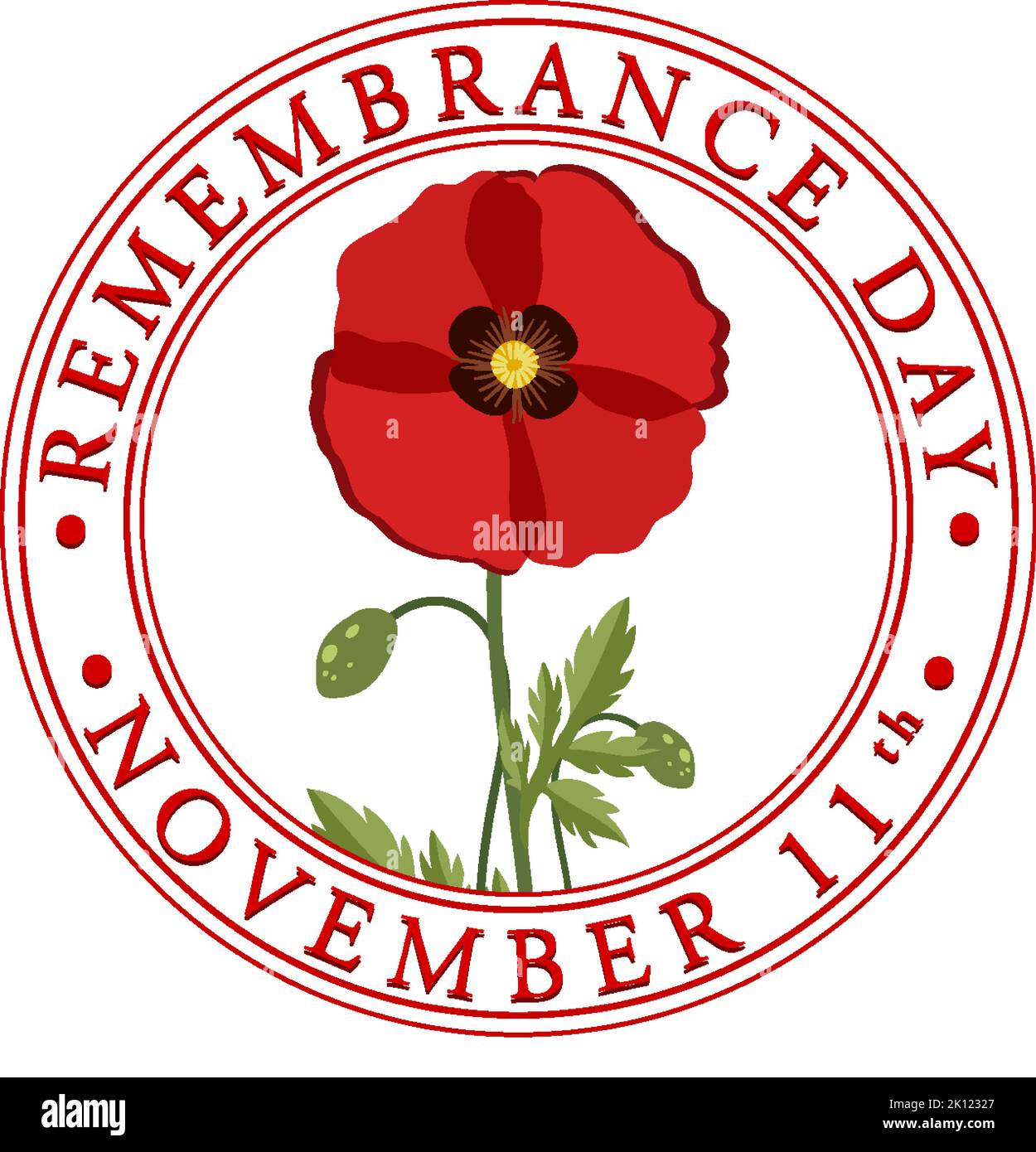 Remembrance Day Logo Design illustration Stock Vector Image & Art - Alamy