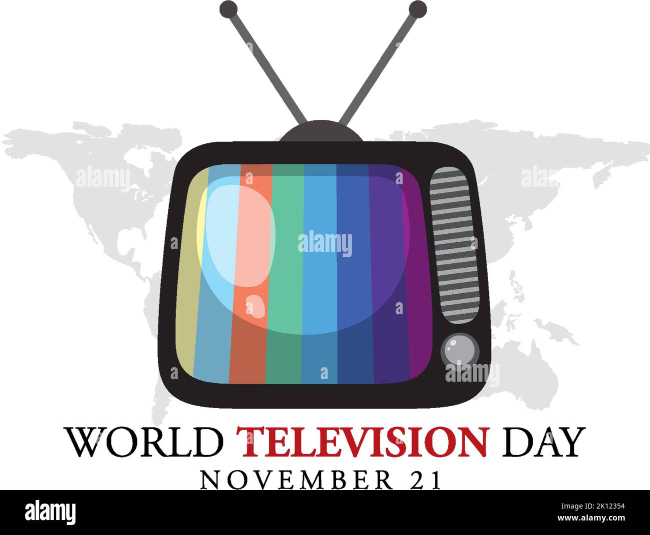 World Television Day Logo Design illustration Stock Vector Image & Art ...