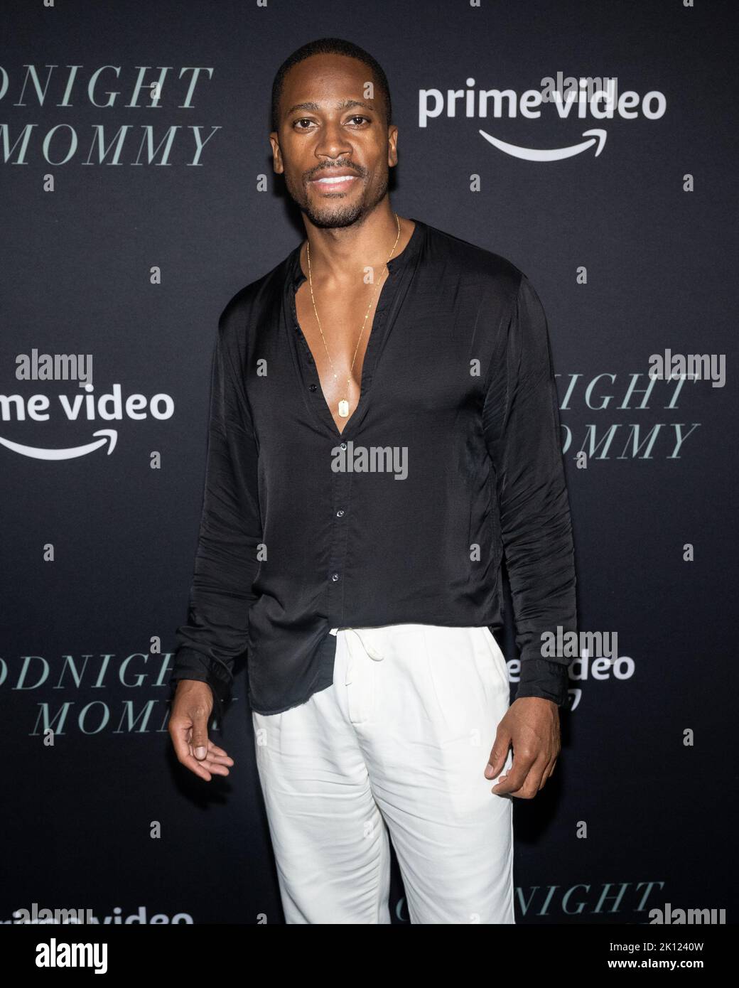 New York, USA. 14th Sep, 2022. Tyrone Marshall Brown attends the NYC premiere of “Goodnight ...