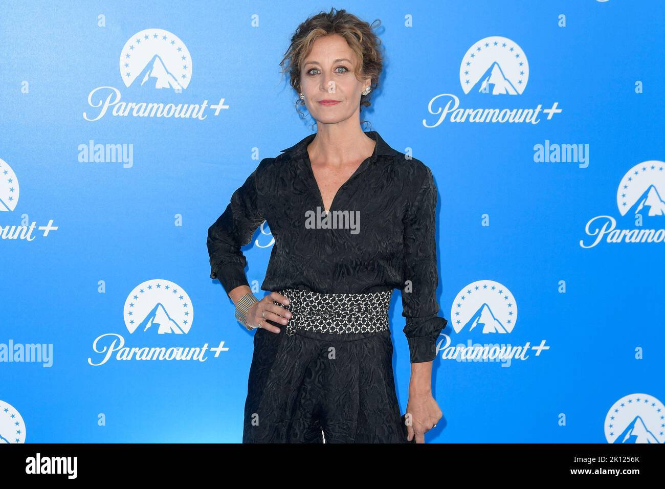 Carlotta Natoli attends the Paramount plus channel blu carpet at ...