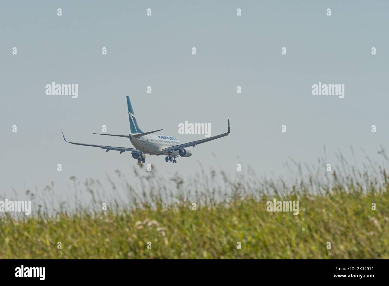 Setember 4 2022 - Calgary Alberta Canada - Westjet airliners landing at ...