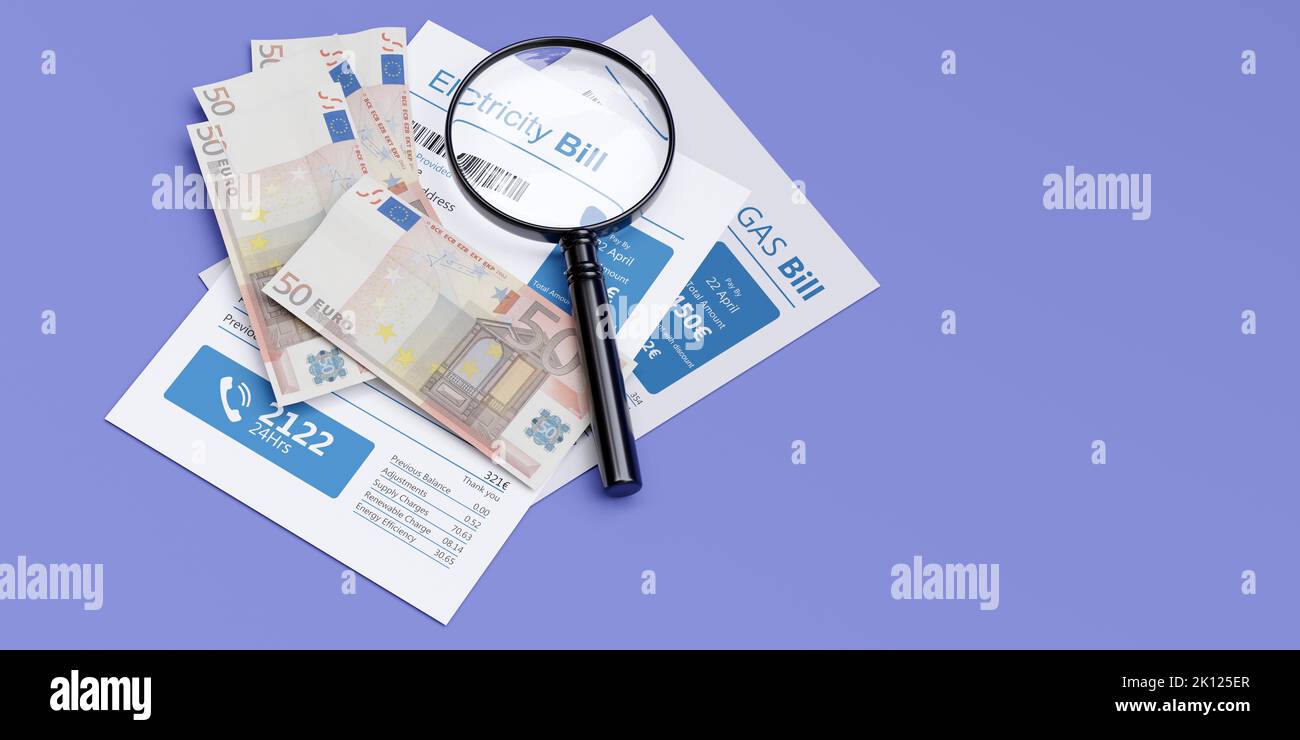 Gas bill euro hi-res stock photography and images - Alamy