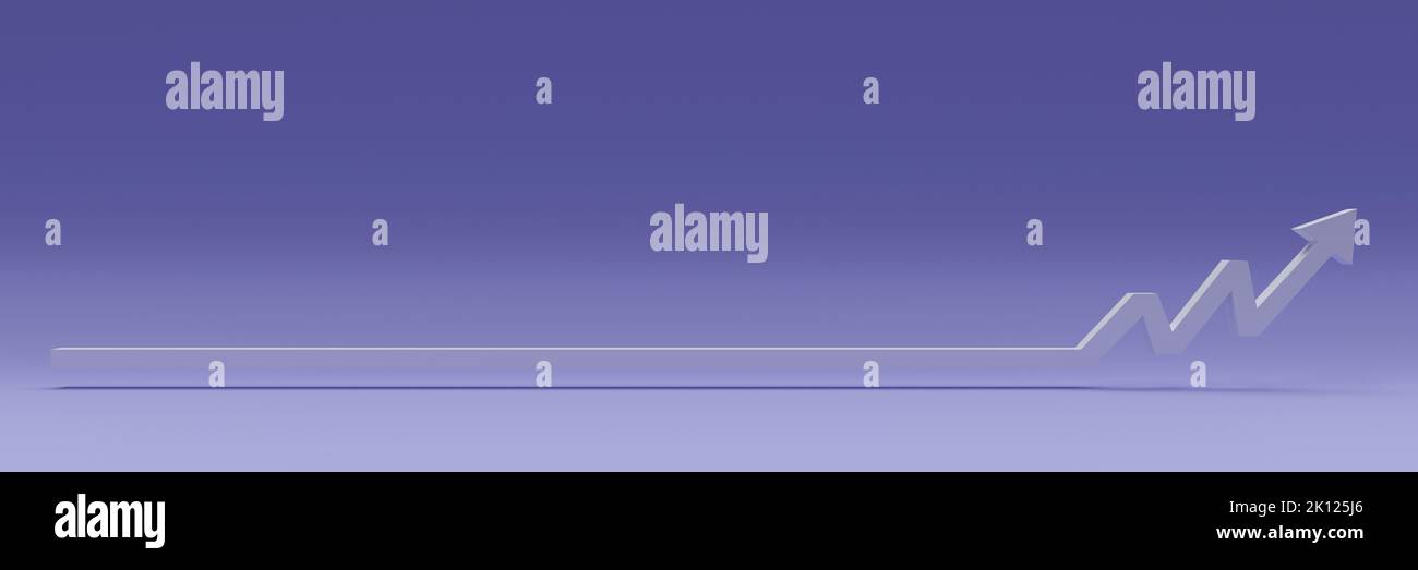 Business growth, Rising up graph arrow, copy space, template. Price ...