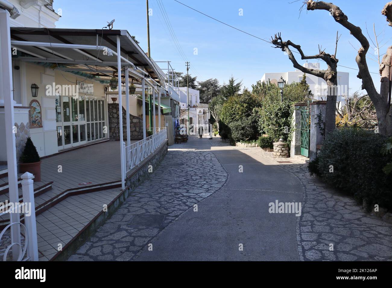 Anacapri - Scorcio di Via Orlandi Stock Photo - Alamy