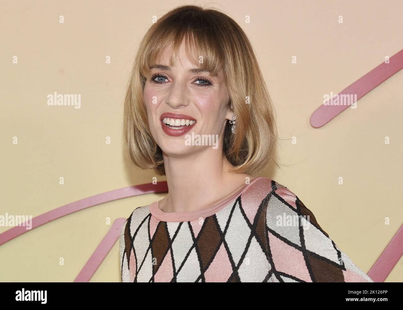 Maya Hawke arrives at Netflix's DO REVENGE Premiere held at the TUDUM ...