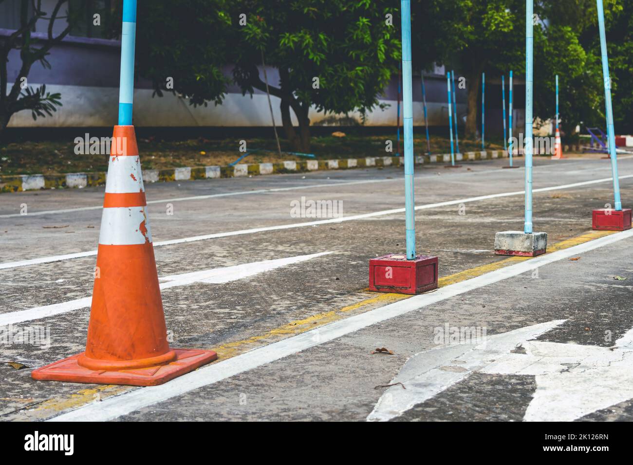 Driving test and training area with simulate test for driving license ...