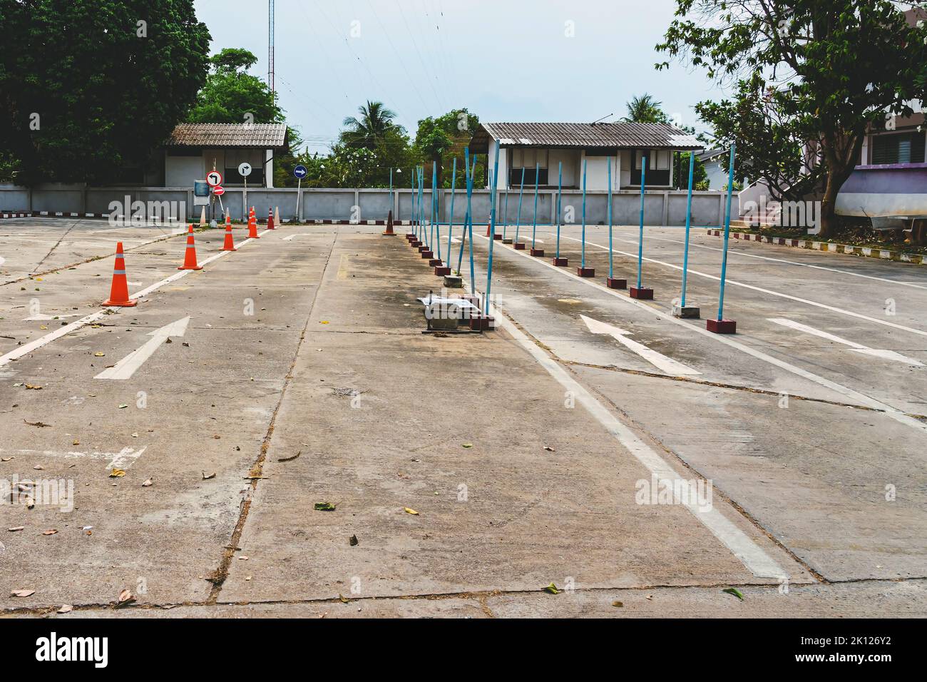 Driving test and training area with simulate test for driving license ...