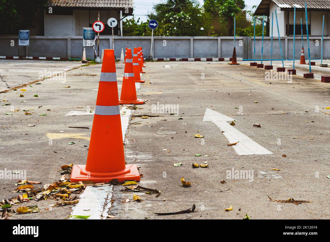Driving test and training area with simulate test for driving license ...