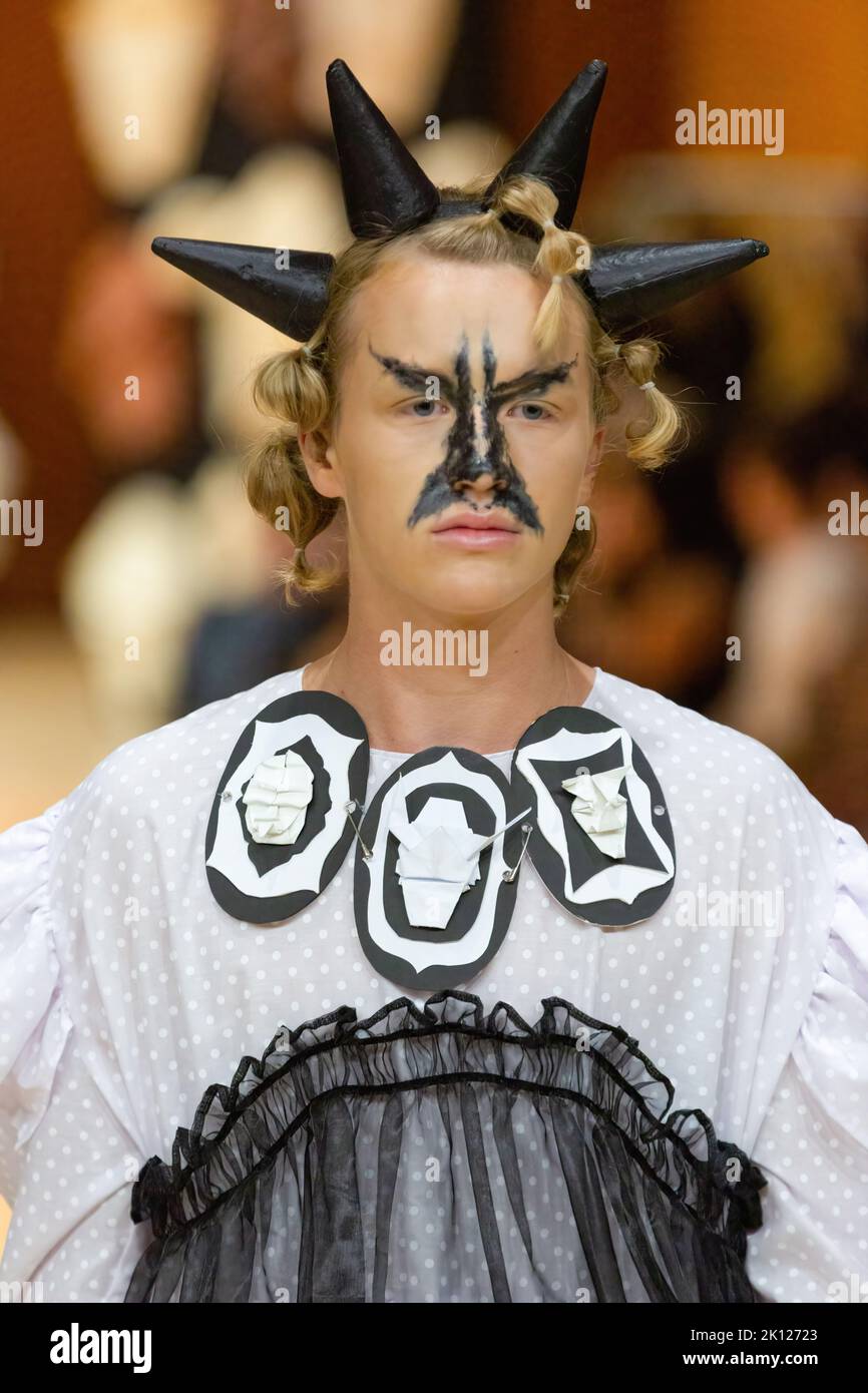 London, UK. 14th Sep, 2022. A model walks the runway at the VIN OMI ...