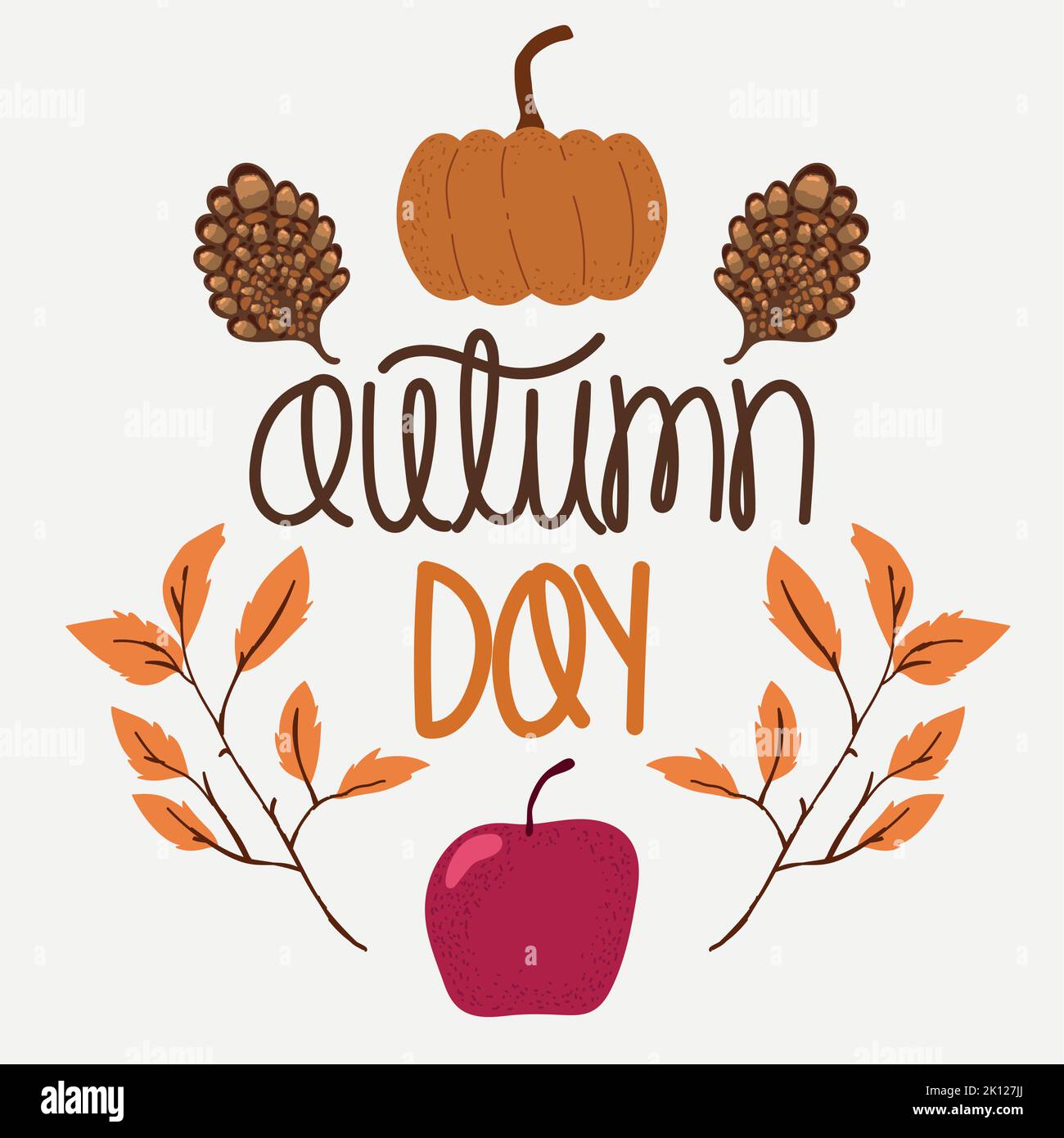 autumn day, poster Stock Vector Image & Art - Alamy