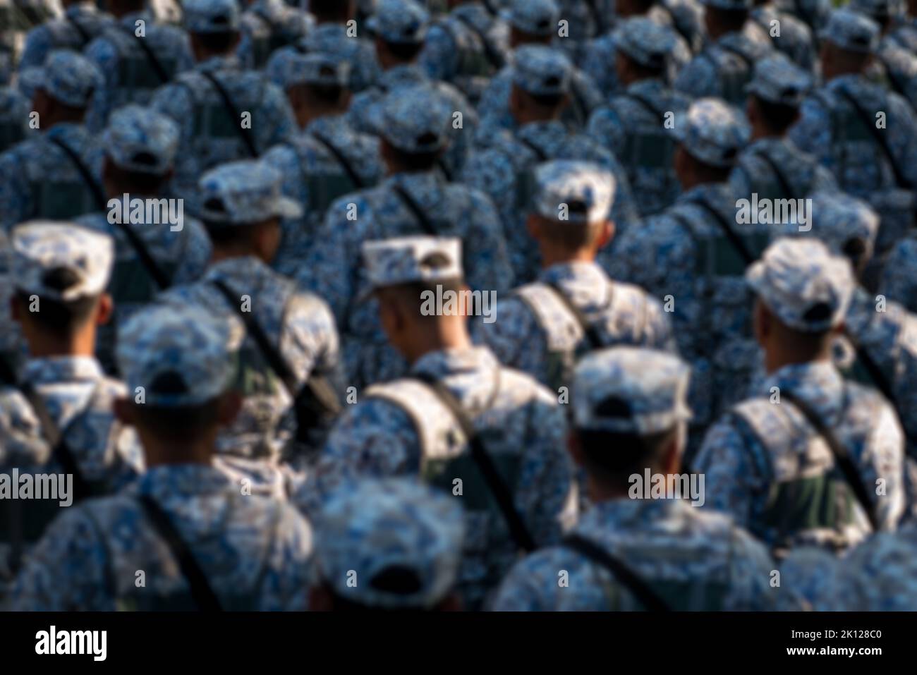 Army in formation hi-res stock photography and images - Alamy