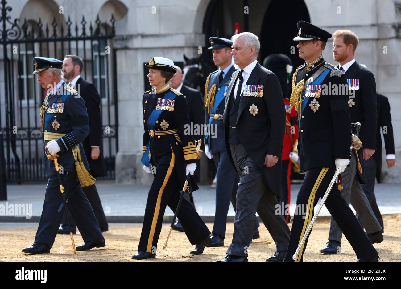 King Charles III, Princess Anne The Princess Royal, Prince Andrew Duke ...