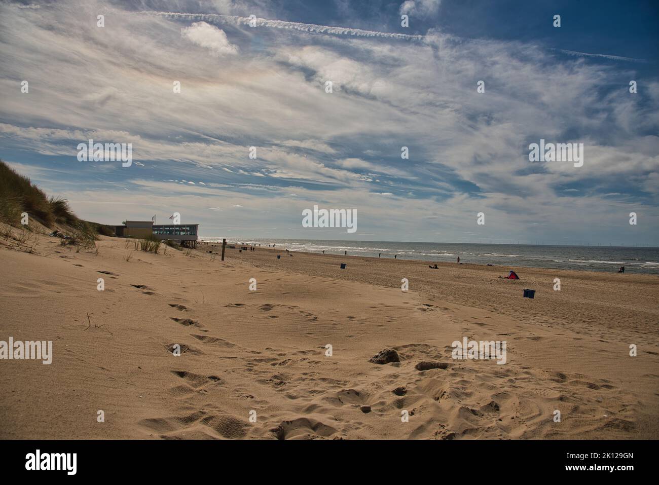 Beautiful beach of Bergen aan Zee in North Holland Stock Photo - Alamy